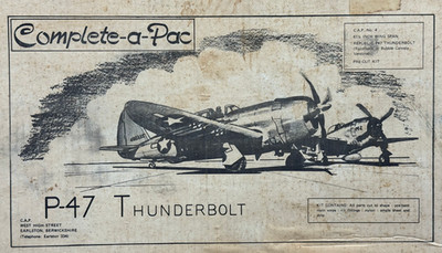 C.A.P. 61.25" Complete-a-Pac P-47 Thunderbolt RC Airplane Kit | eBay