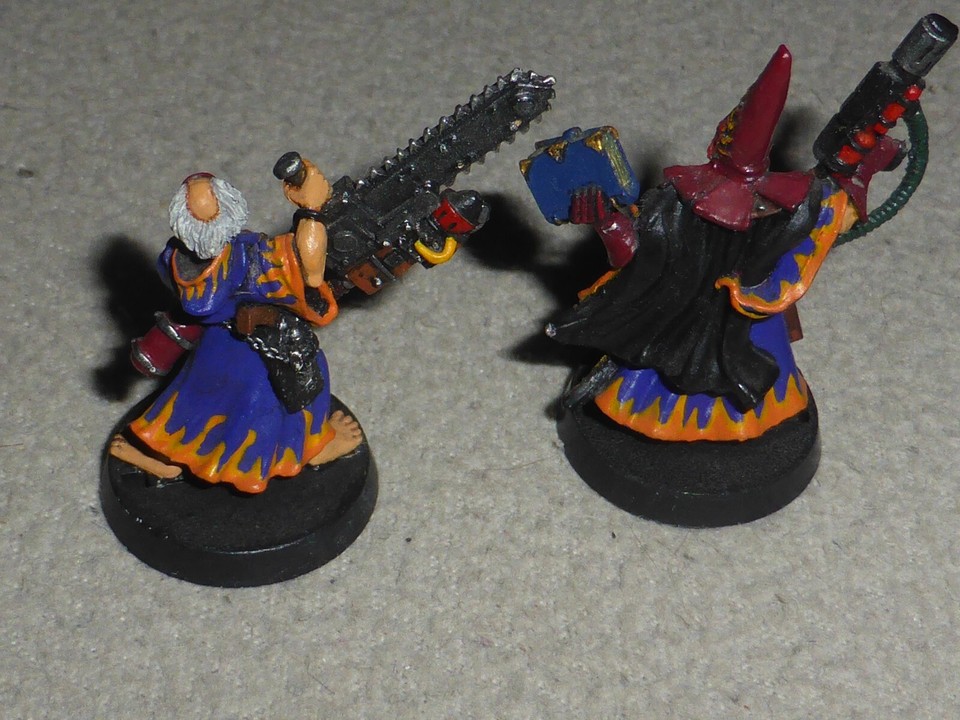 CITADEL NECROMUNDA METAL MINIATURES 40K PAINTED FIGURE LOT OF 11 ...