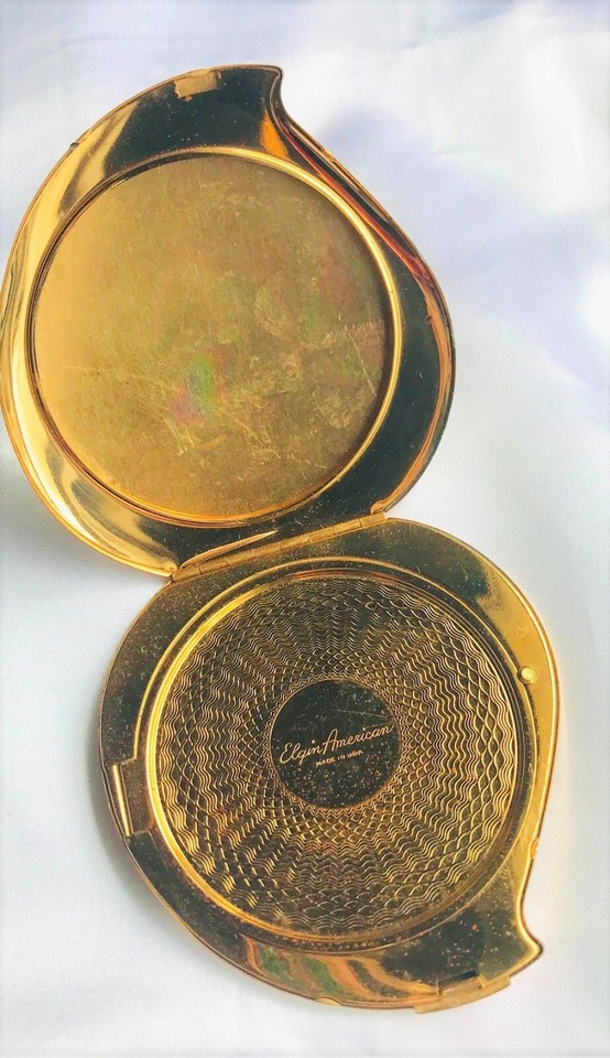 BEAUTIFUL VINTAGE MID MIDCENTURY ELGIN AMERICAN HEART COMPACT | eBay