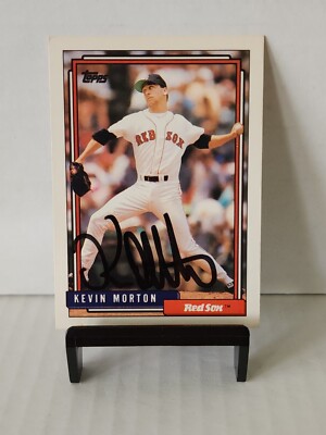 1992 Topps Baseball Kevin Morton #724 Boston Red Sox 🔥 ON CARD AUTO 🔥 ...