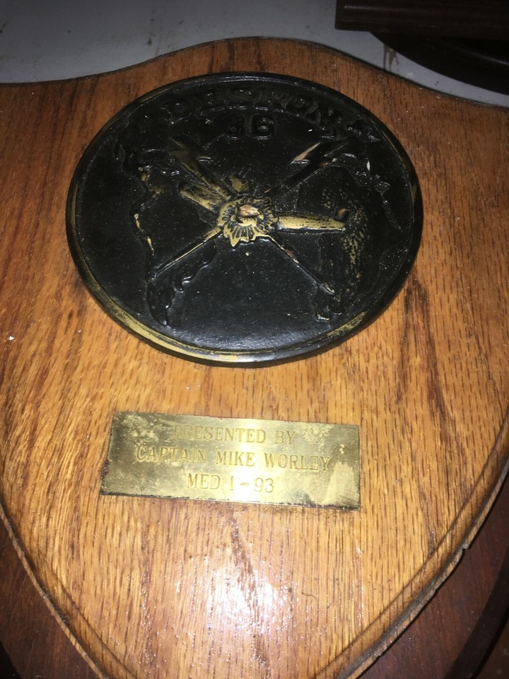 DESRON 36 united states navy USN COMMANDER crest plaque KENNEDY BATTLE ...