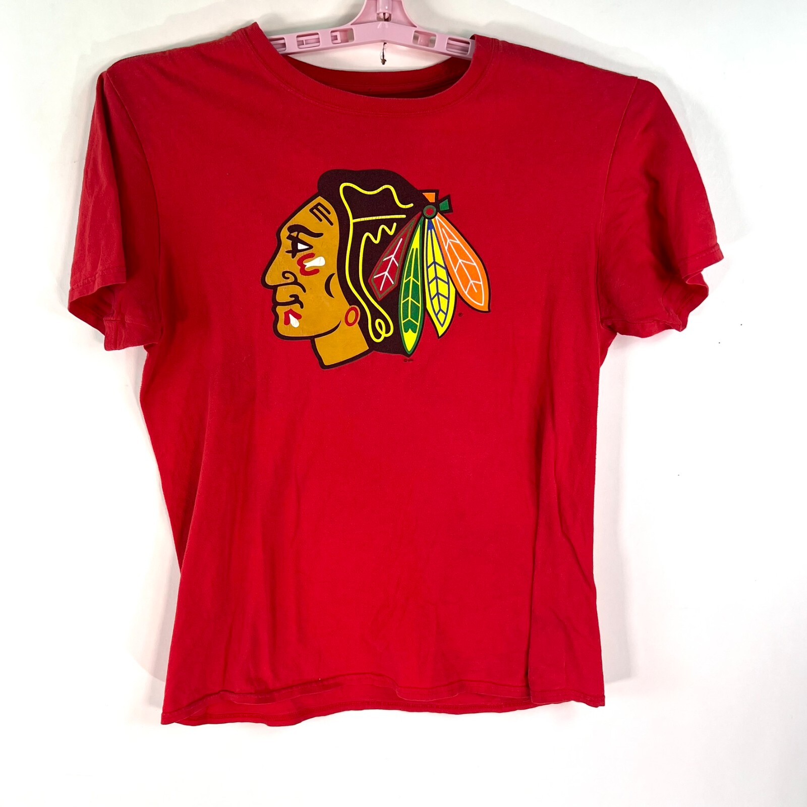 Chicago Black Hawks NHL Graphic Shirt Adult Size M Red Fanatics Tag | eBay