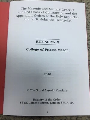 Masonic Ritual books, The Red Cross of | Grelly UK