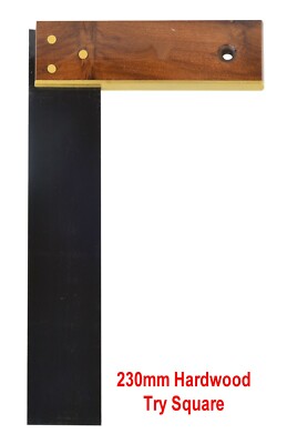6" / 150mm Hardwood Try Set Square - Right Angle Woodworking Carpentry ...