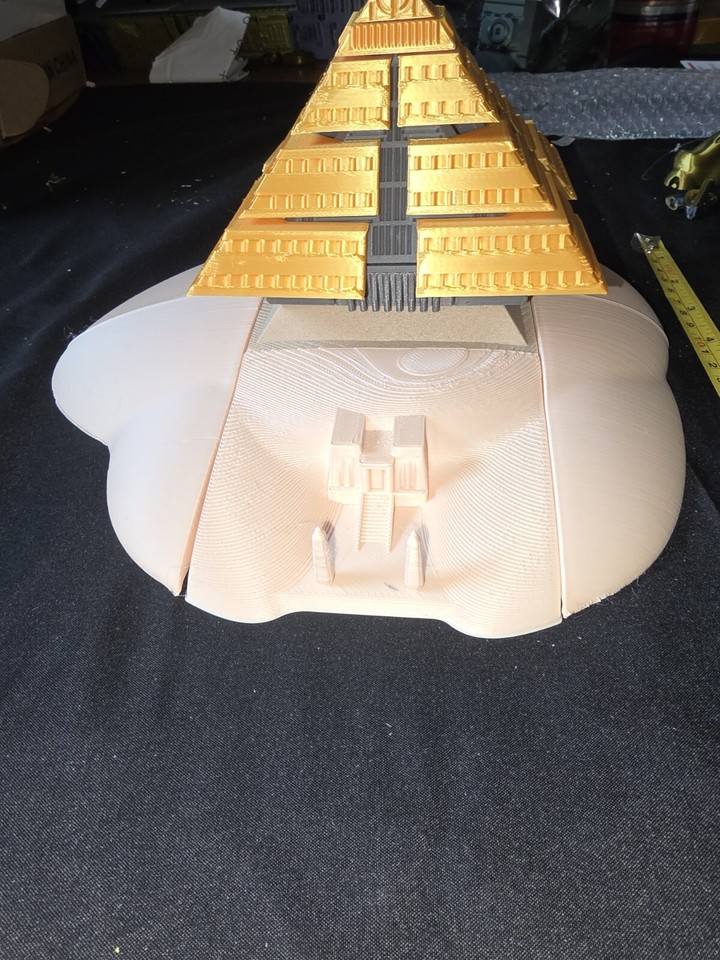 Stargate Movie Ra's Pyramid Ship And Temple Landing Base 12" Display ...