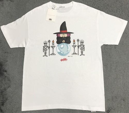 Flagstuff Fortune Telling Baba T-Shirt White L Dragon Ball Collab Unisex | eBay