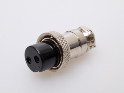 5 PCS 2 Pin Ham & CB Radio MIC Microphone Connector Female Plug Solder ...