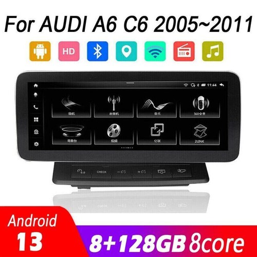Car Multimedia Player Stereo Gps Radio Android Monitor Mmi For Audi A6 C6 4+128g | eBay