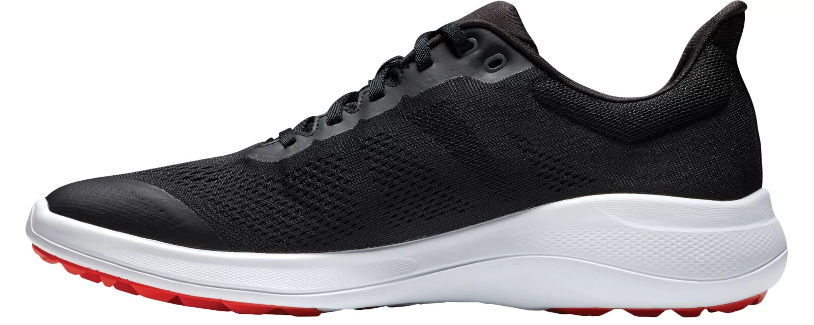 FootJoy FJ Flex Spikeless Golf Shoes Black White Red Men's No Lid on ...