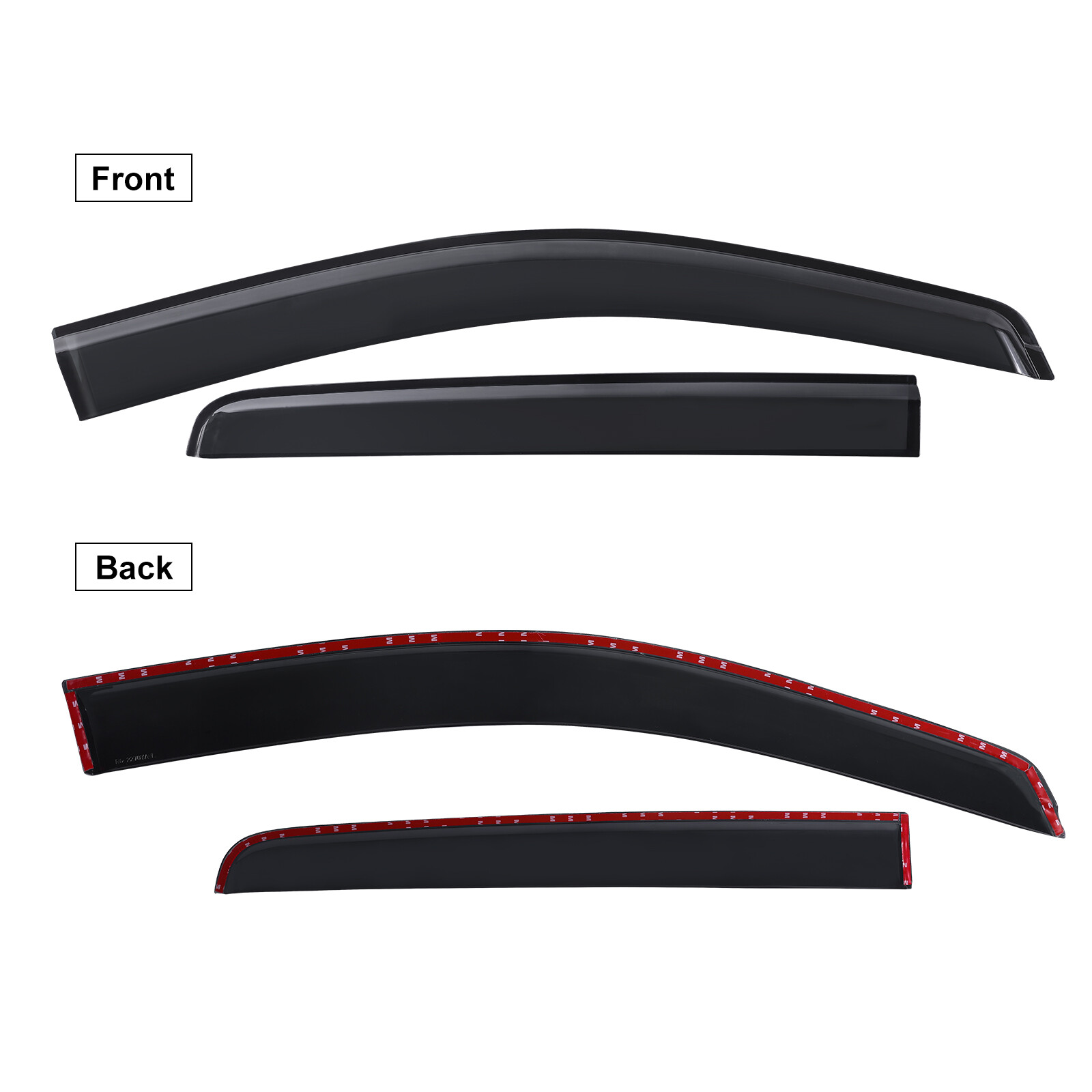 Wind Deflectors Rain Guards for ALL-NEW Ford Ranger 2022 2023 Wildtrak ...