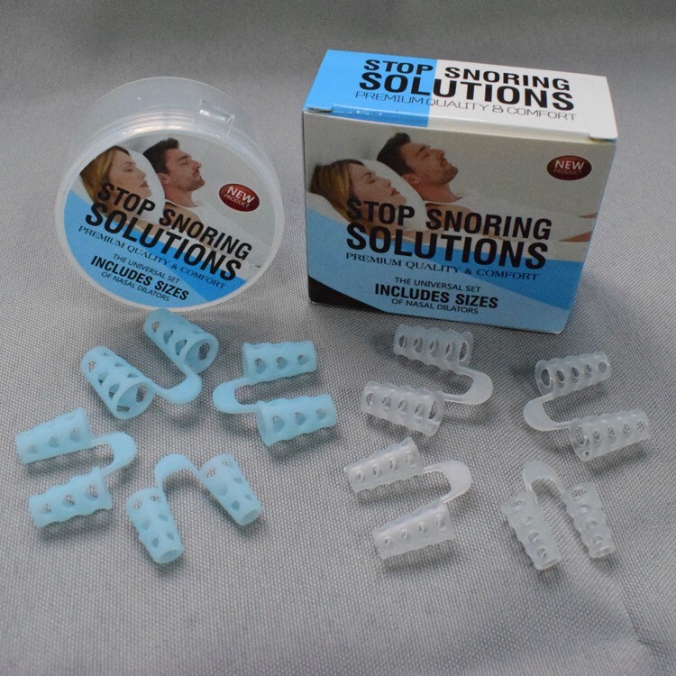8Pcs/Box Anti Snore Apnea Nose Clip Anti-Snoring Breathe Aid Stop Snore ...