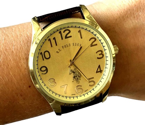 US Polo Quartz SR626SW PC21J Japan Movt Wrist Men's Watch Runs Dark ...