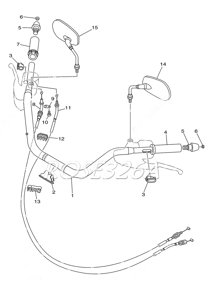 Throttle Cable Push & Pull Set For Yamaha Roadliner Stratoliner S ...