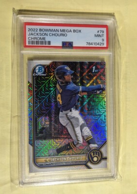 2022 Bowman Chrome Mega Mojo JACKSON CHOURIO RC BCP-79 PSA 9 Gem Mint ...