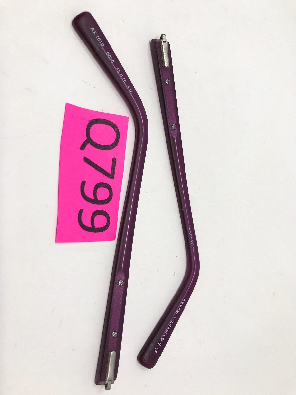 Authentic Temple Replacement PARTS ARMANI EXCHANGE AX1010 6050 140mm ...