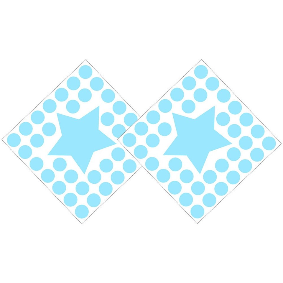 2 Sheets Removable Glow in Dark Dots Wall Decals Luminous Star Stickers ...