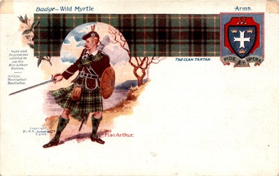 MacArthur, Tartan, Arthur, MacCartair, MacCarter, W&A K. Postcard | eBay