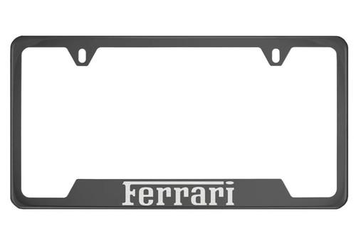 Black Chrome License Plate Frame For Ferrari | eBay