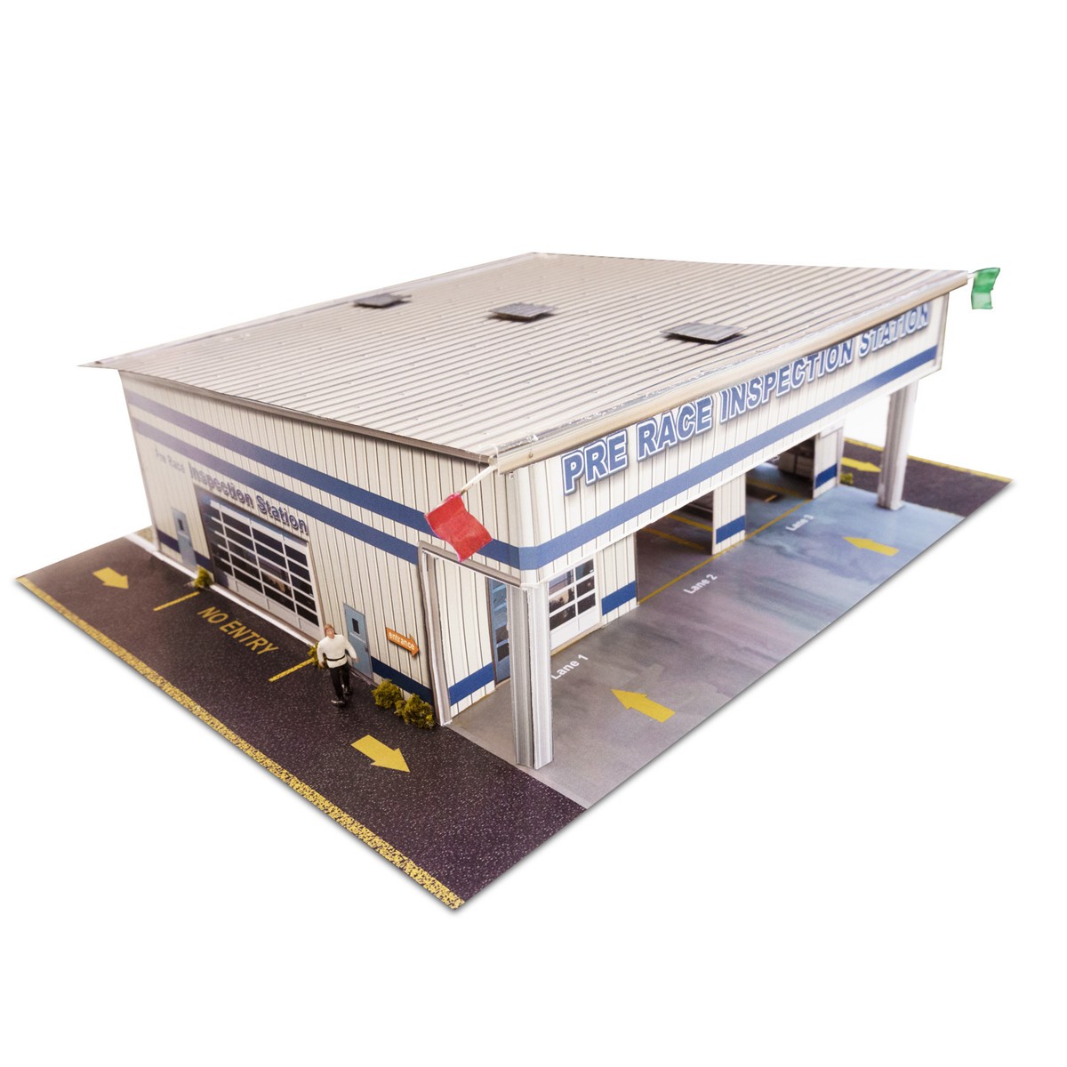 1 64 Scale Slot Car HO Pit Stop Garage Photo Real Building 1 64 Scale Slot Car HO Pit Stop Garage Photo Real Building