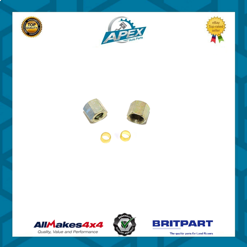 FUEL PIPE FUEL LINE NUTS & OLIVES FOR LAND ROVER DEFENDER - 2X NRC9770 ...