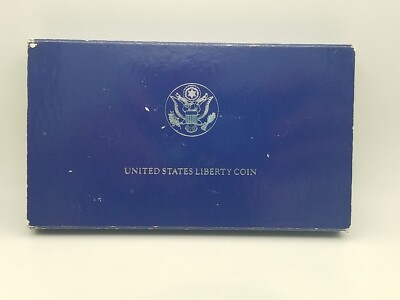 U.S. Mint Statue Of Liberty Proof Silver Coins 1886-1986 2 Coin Set ...