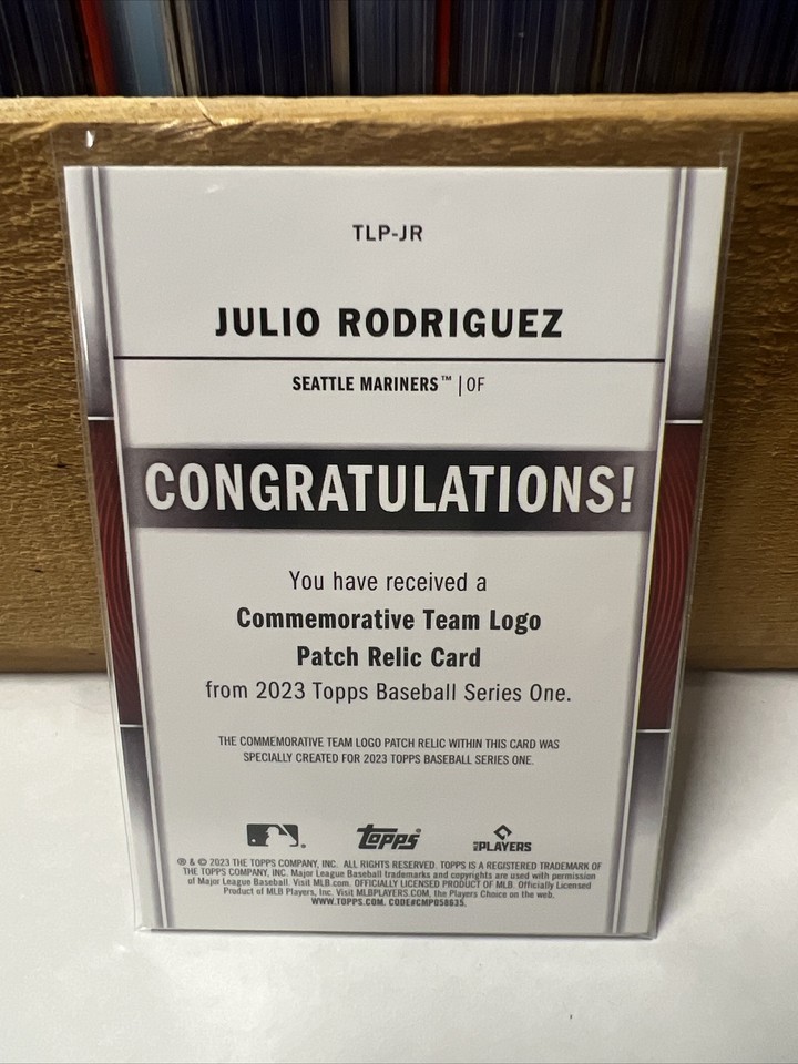 2023 Topps Series 1 Juilo Rodriguez Patch Logo | eBay