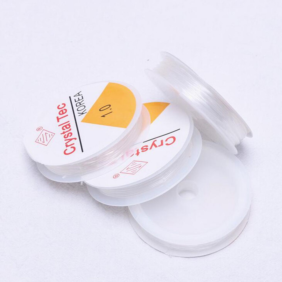 2PCS 0.6mm-1mm Crystal Tec Stretch Silicon Elastic Thread String Bead ...