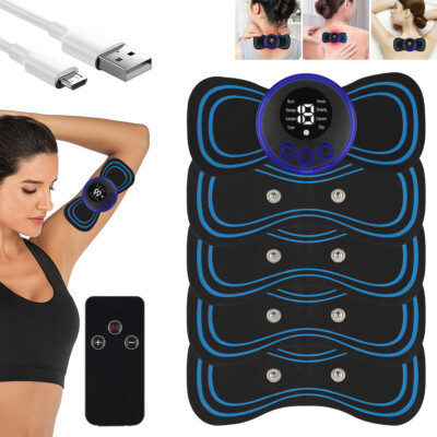 Pulse Tens Unit EMS Massager Back Full Body Muscle Stimulator Pain ...