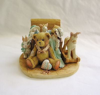 Adorable 1991 Enesco Cherished Teddies CHRISTOPHER Figurine (#R1/302 ...