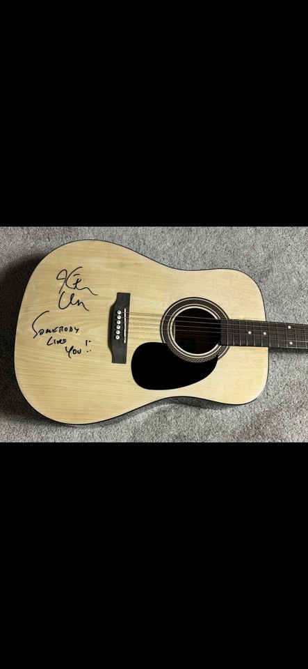 Keith Urban Autographed/ Inscribed “Somebody Like You” Acoustic Guitar ...