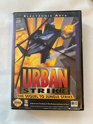 1994 Urban Strike The Sequel To Jungle Strike Sega Genesis Video Game ...