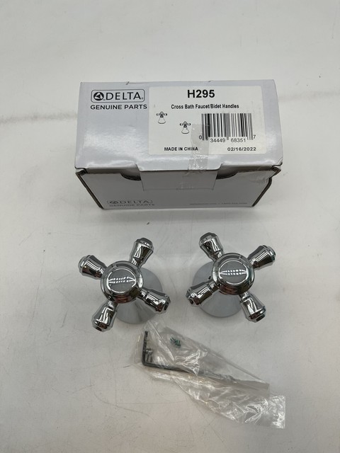 Delta Faucet H295 Cassidy Metal Two Cross Handle Kit Chrome for sale ...