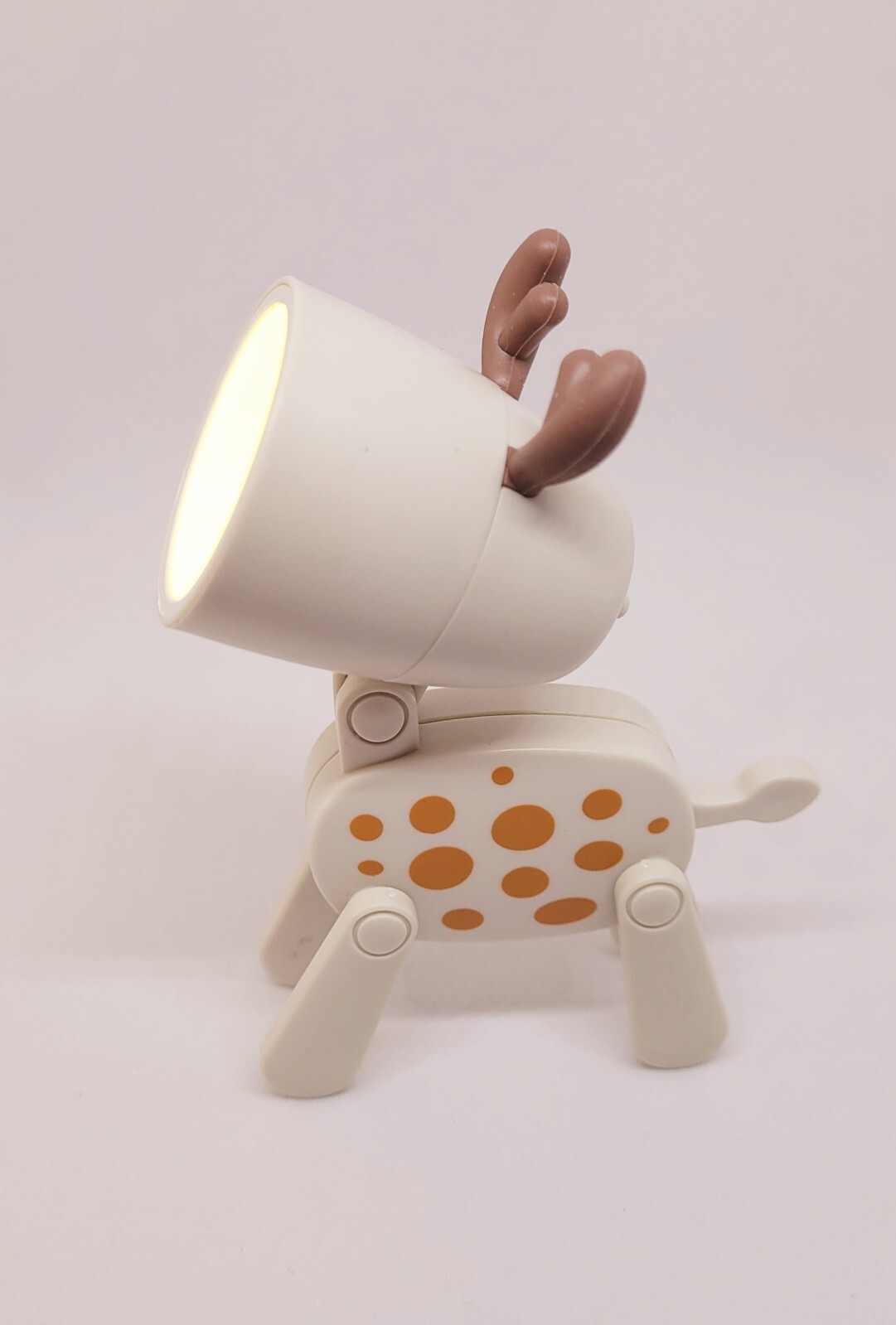 Cute LED mini night light .Bed side table lamp .Beige Reindeer (4x2 ...