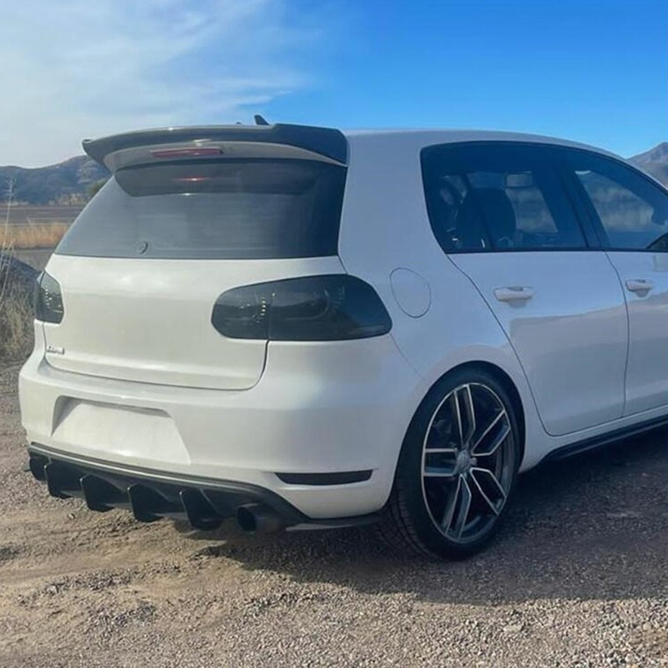 For VW Golf MK6 2008-2013 GTI R R20 Style Rear Roof Boot Lip Spoiler ...