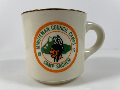 Boy Scout BSA Mug Minuteman Council Camps CAMP SACHEM 1972 ...