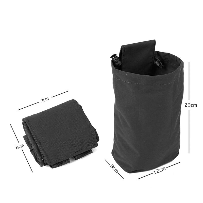 PEW Tactical Mini Foldable Dump Pouch MOLLE Drop Pouch ROLL-UP ...