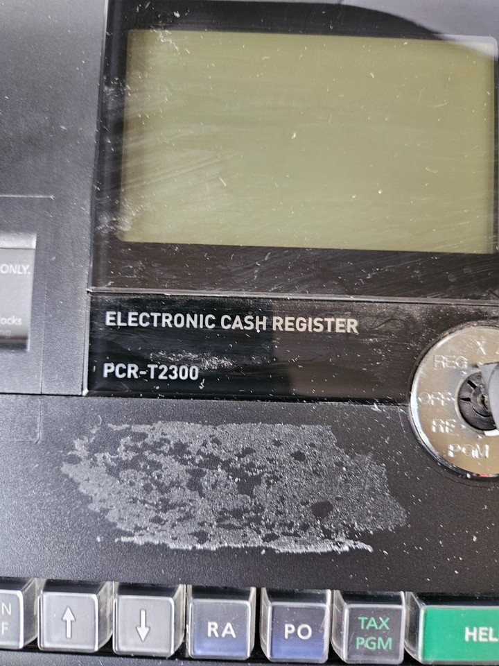 Casio PCR-T2300 Electronic Cash Register Thermal Printer with Key | eBay