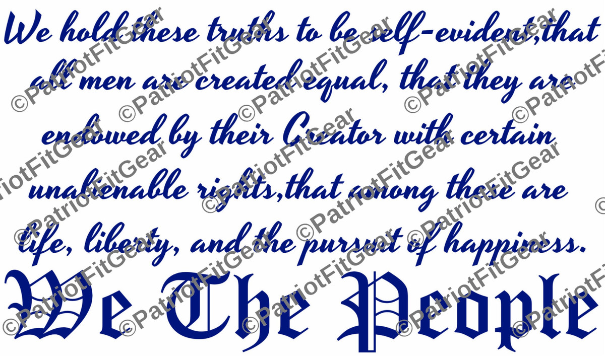 Declaration Of Independence Text We The People