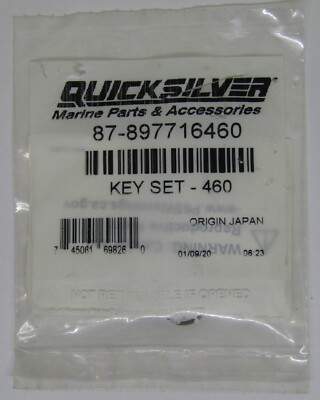 New Quicksilver Mercury Marine Boat OEM Key Set 460 Part No. 87 ...