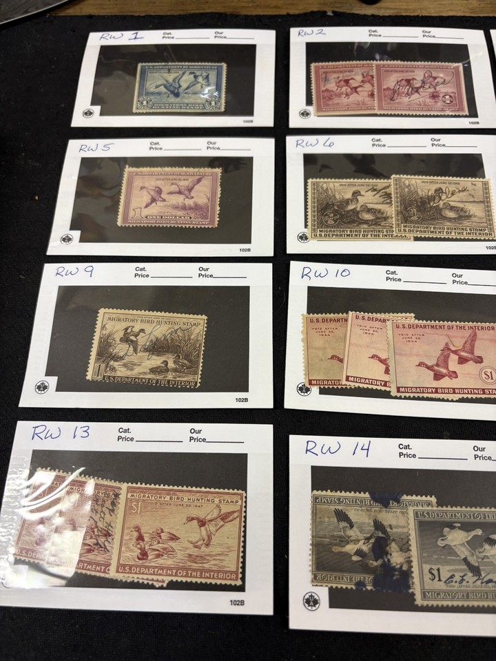 Consecutive RW1-RW31 + RW 33- RW 67 ++US Federal Duck Stamps 1934 ...