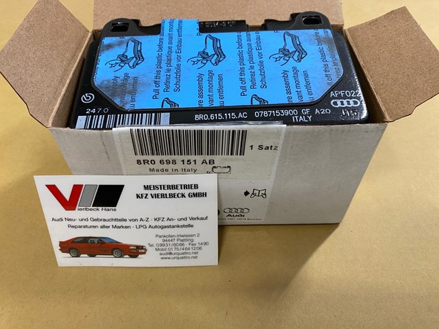 Original AUDI Q5 8R Bremsbelagsatz vorn 8R0698151AB NEU online kaufen ...