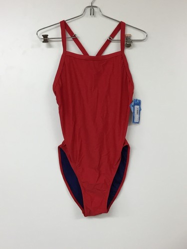 Adoretex Women's Solid Narrow Back Swimsuit, Red, US 7.5/Euro 38. New ...