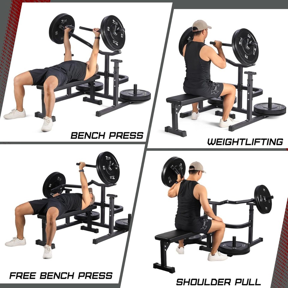 Weight Bench Chest Press Machine Adjustable w/ Independent Converging ...