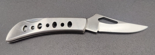 Trailing Point Lock Back Stainless Steel Folding Knife Ebay