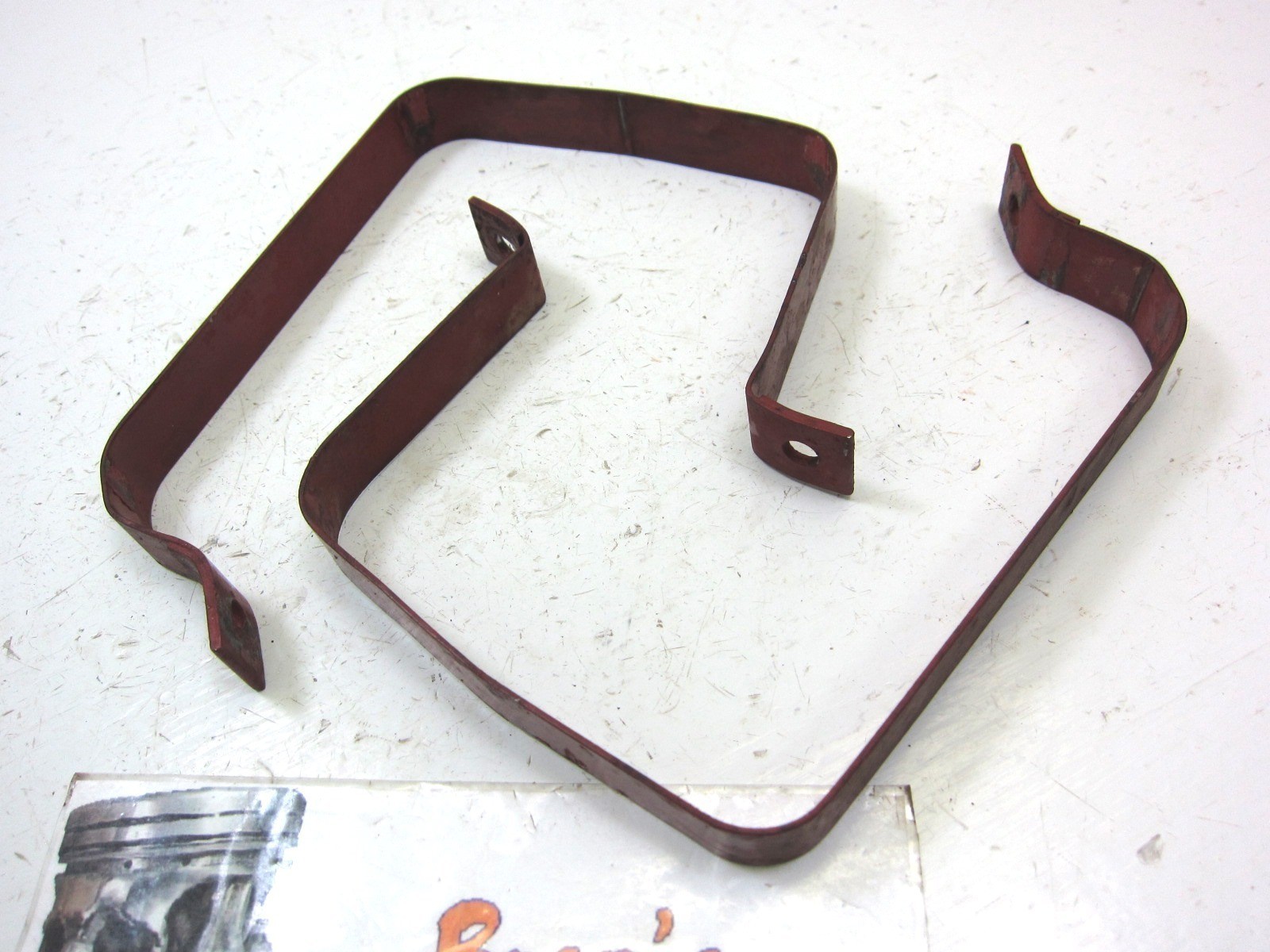 Tecumseh 4HP H40 -55114F Fuel gas tank mount mounting straps PAIR set ...