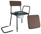 Aidapt Surrey Height Adjustable Commode Chair With Detachable Arms ...
