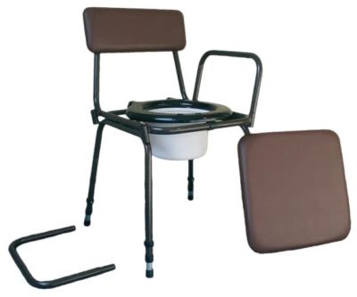 Aidapt Surrey Height Adjustable Commode Chair With Detachable Arms ...