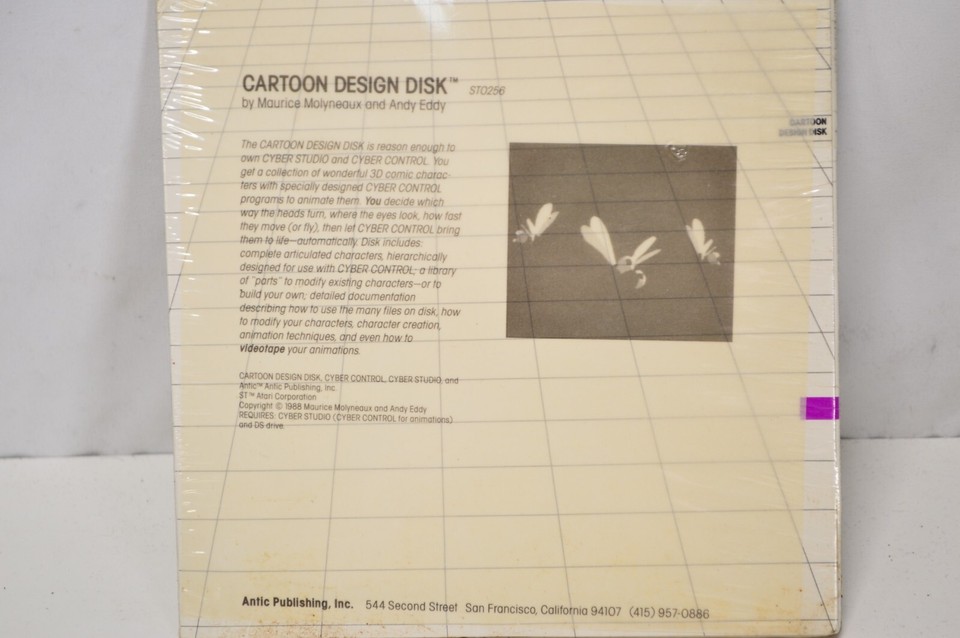 NEW Antic Software Cartoon Design Disk CAD-3D Atari ST Computer Game | eBay