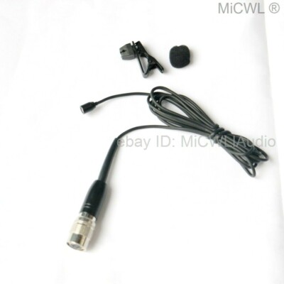 Black Tie Clip Lapel Lavalier Microphone for Audio-Technica Omni ...