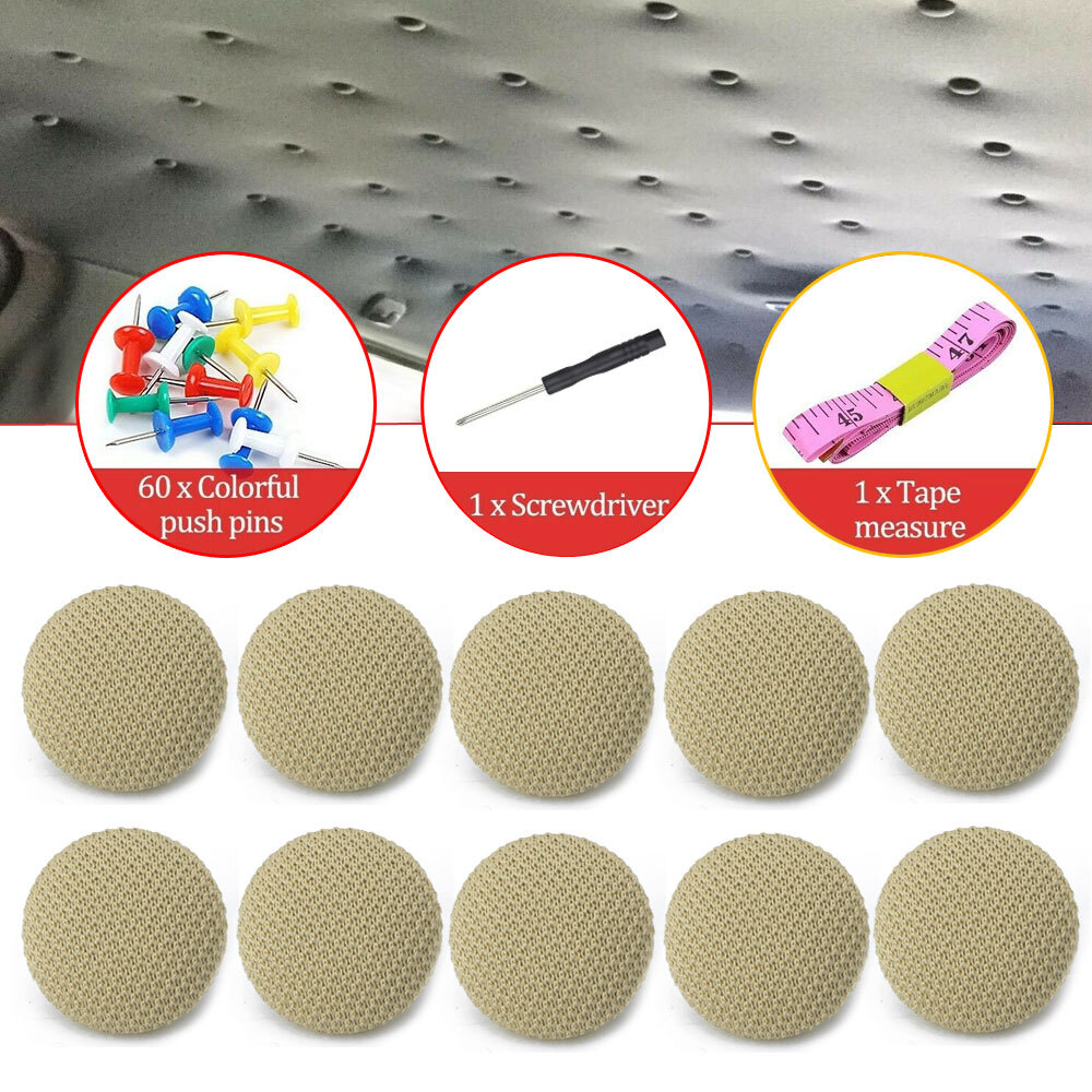 60pcs Car Roof Repair Rivets Sagging Headliner Fix Repair Pins Snap ...